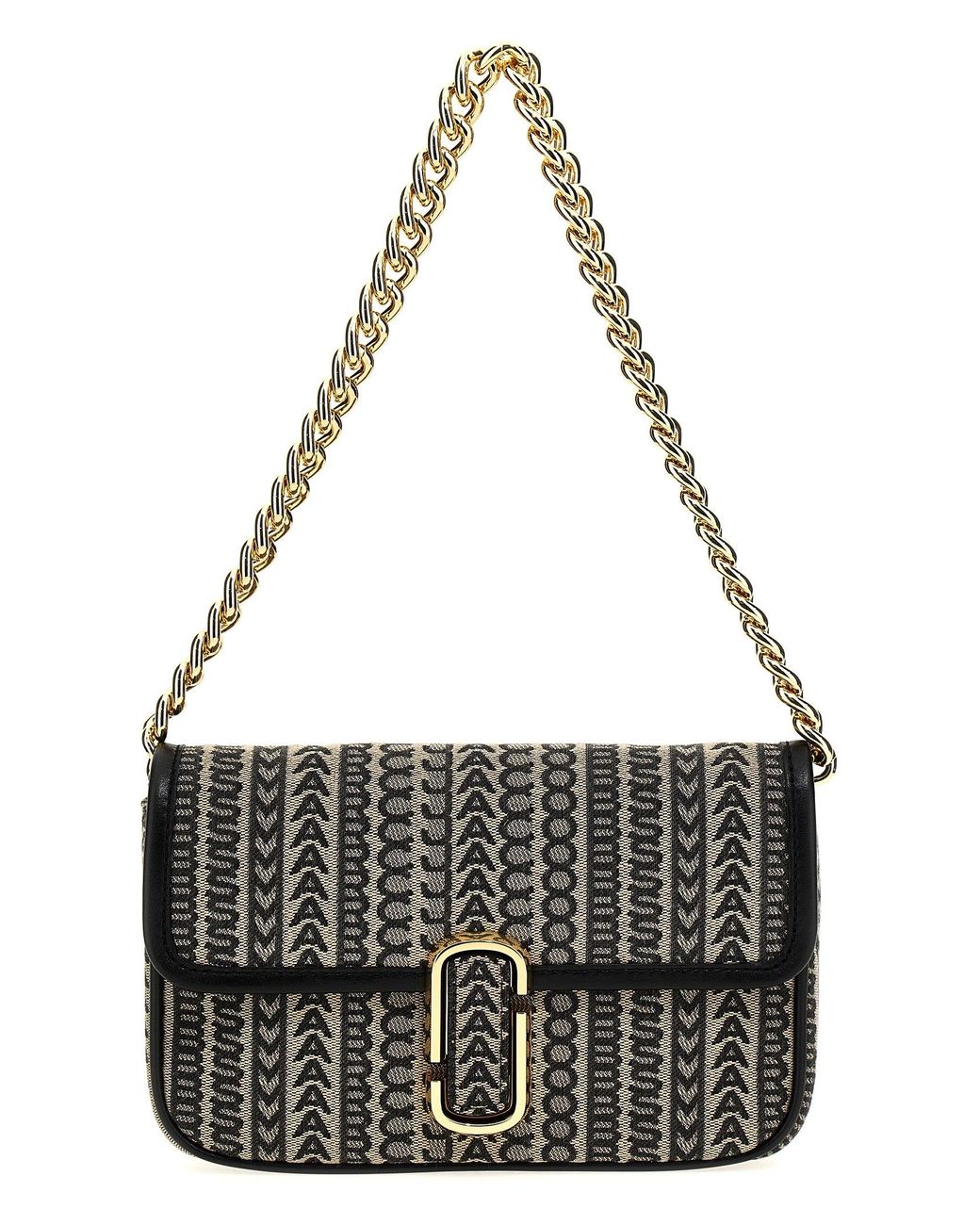 Marc Jacobs The Monogram J Marc Shoulder Bags in Metallic | Lyst UK
