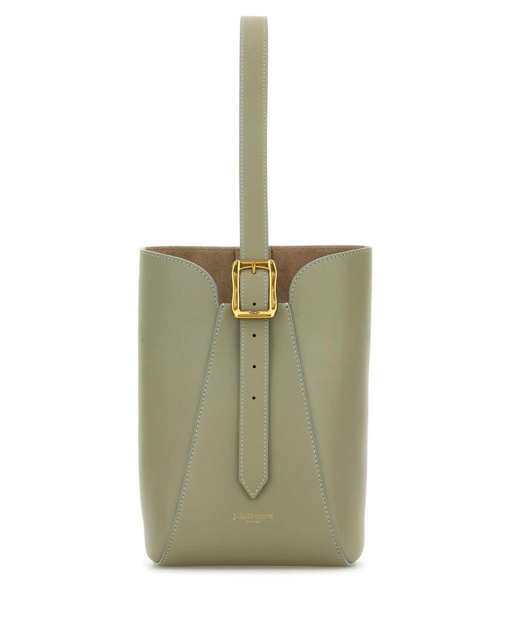 J&m Davidson Sage Leather Quiver Nano Bucket Bag in Green | Lyst