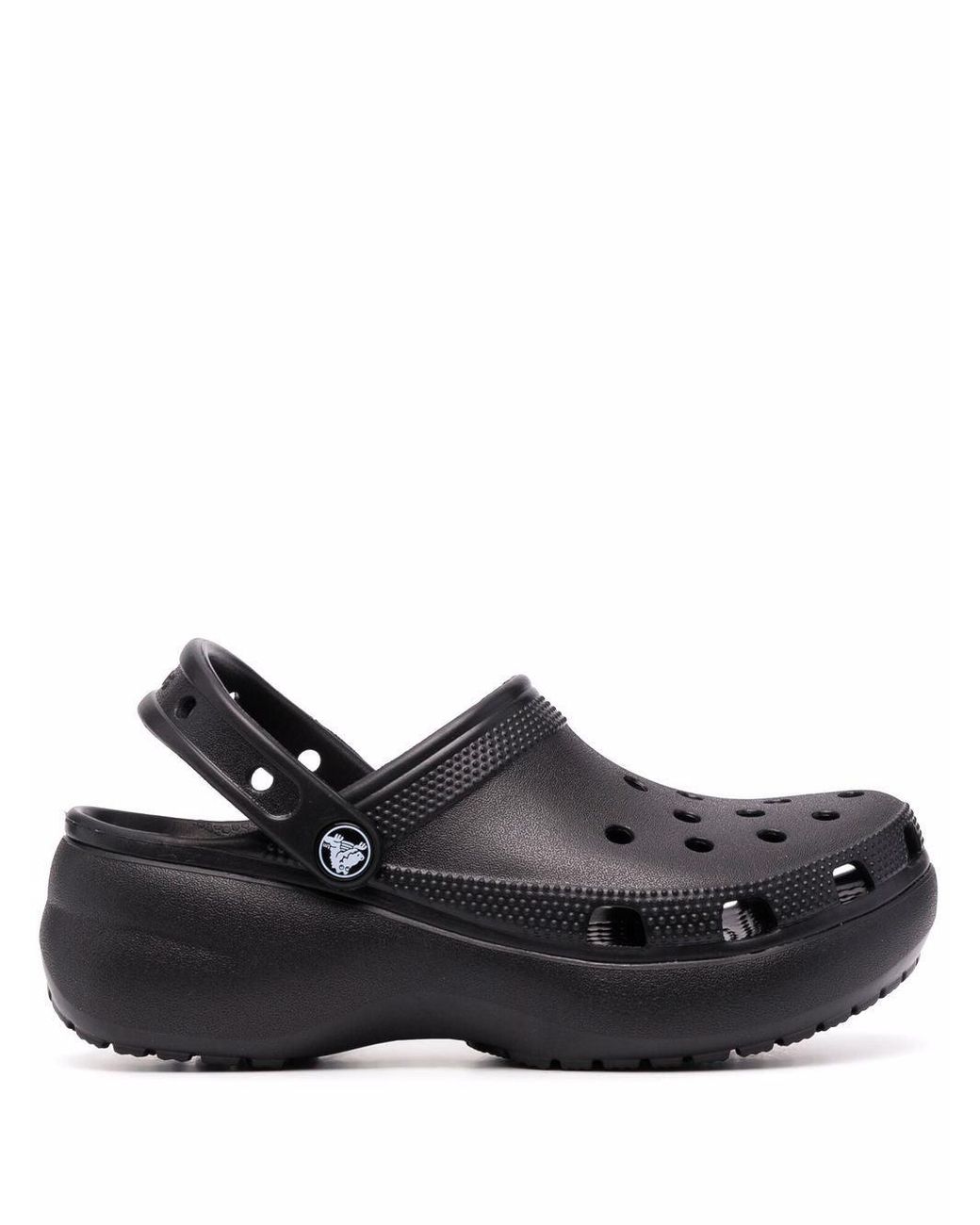 Crocs™ Platform Wedge Clog in Black | Lyst