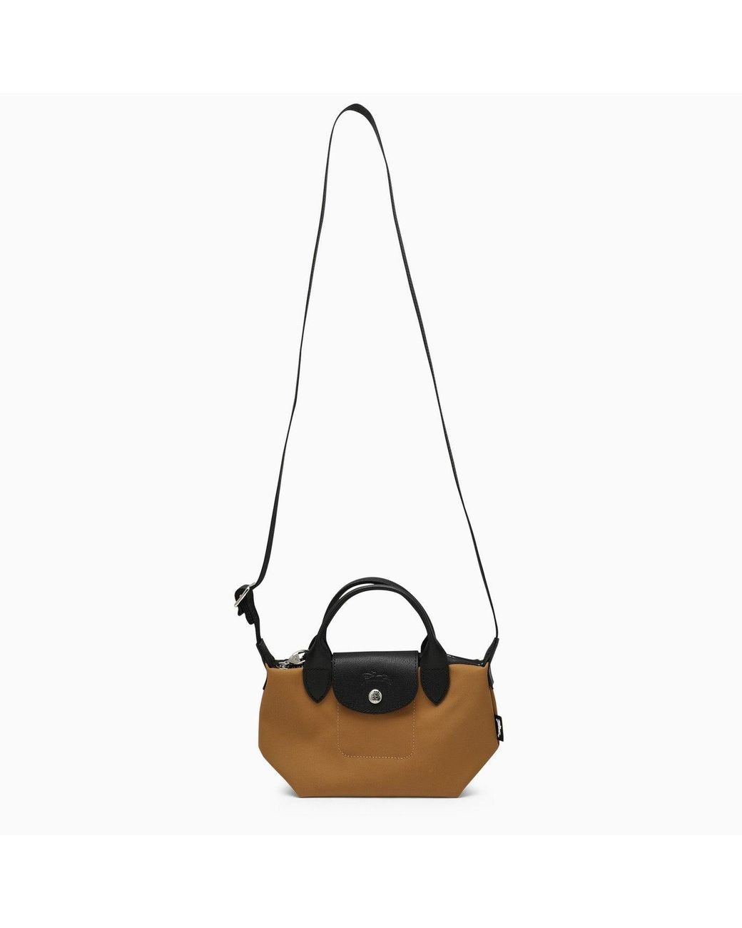 Longchamp Tobacco Le Pliage Energy Xs Bag in White | Lyst
