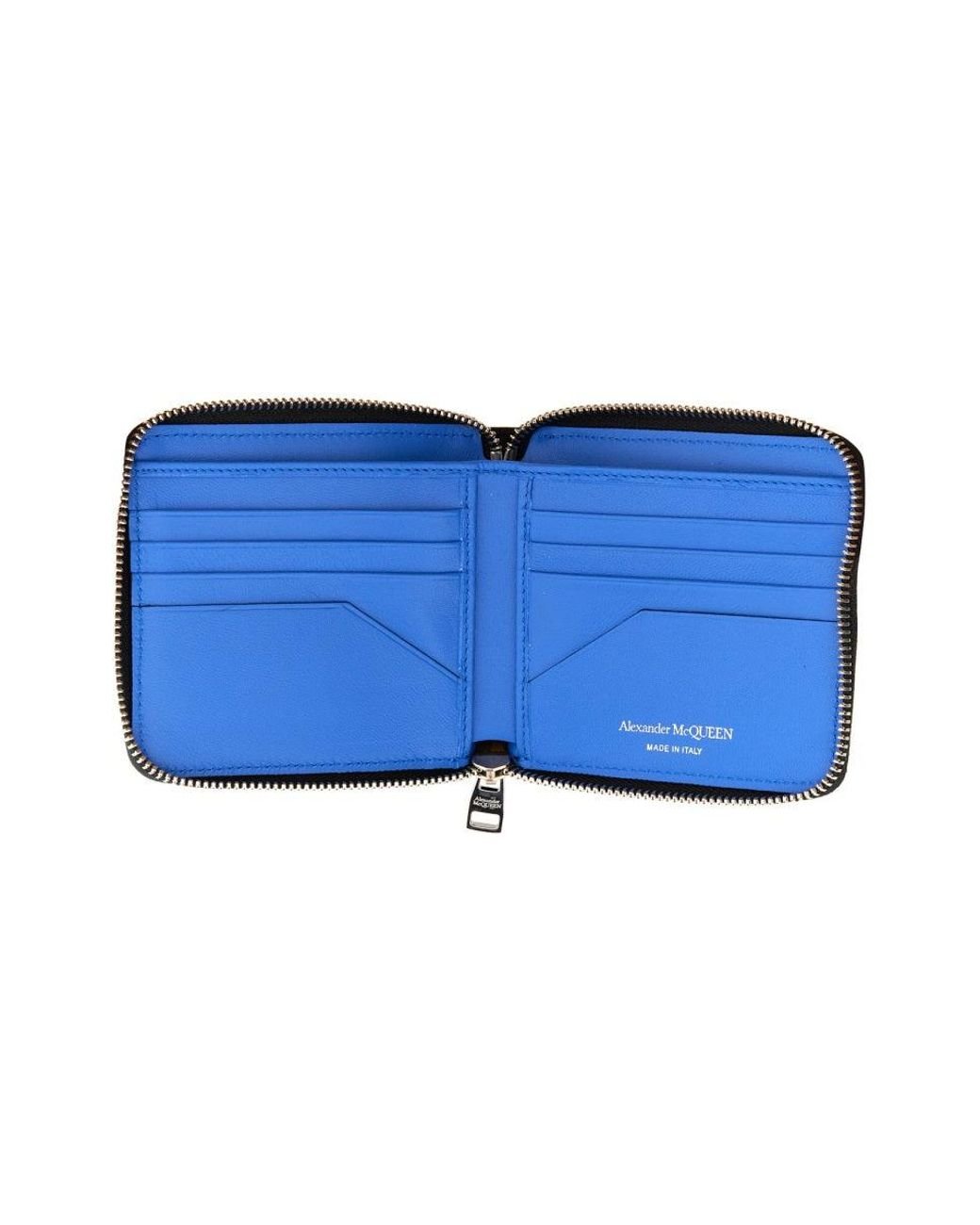 Alexander McQueen Alexander Mc Queen Harness Wallet in Blue for Men ...