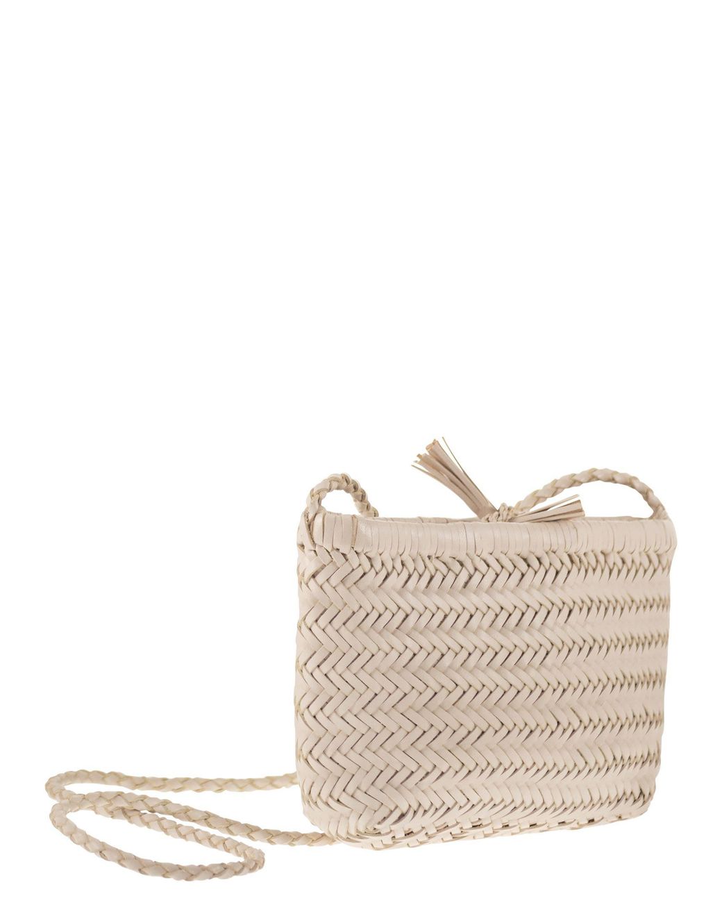 Dragon Minsu Mini Woven Leather Bag in Natural | Lyst