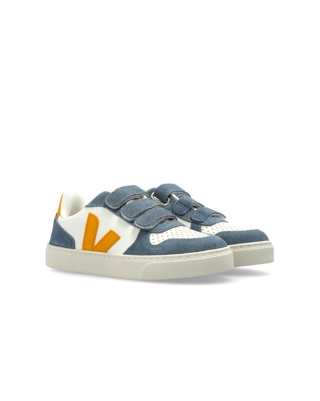 Veja "V-10" Logo Sneaker in Blue | Lyst UK