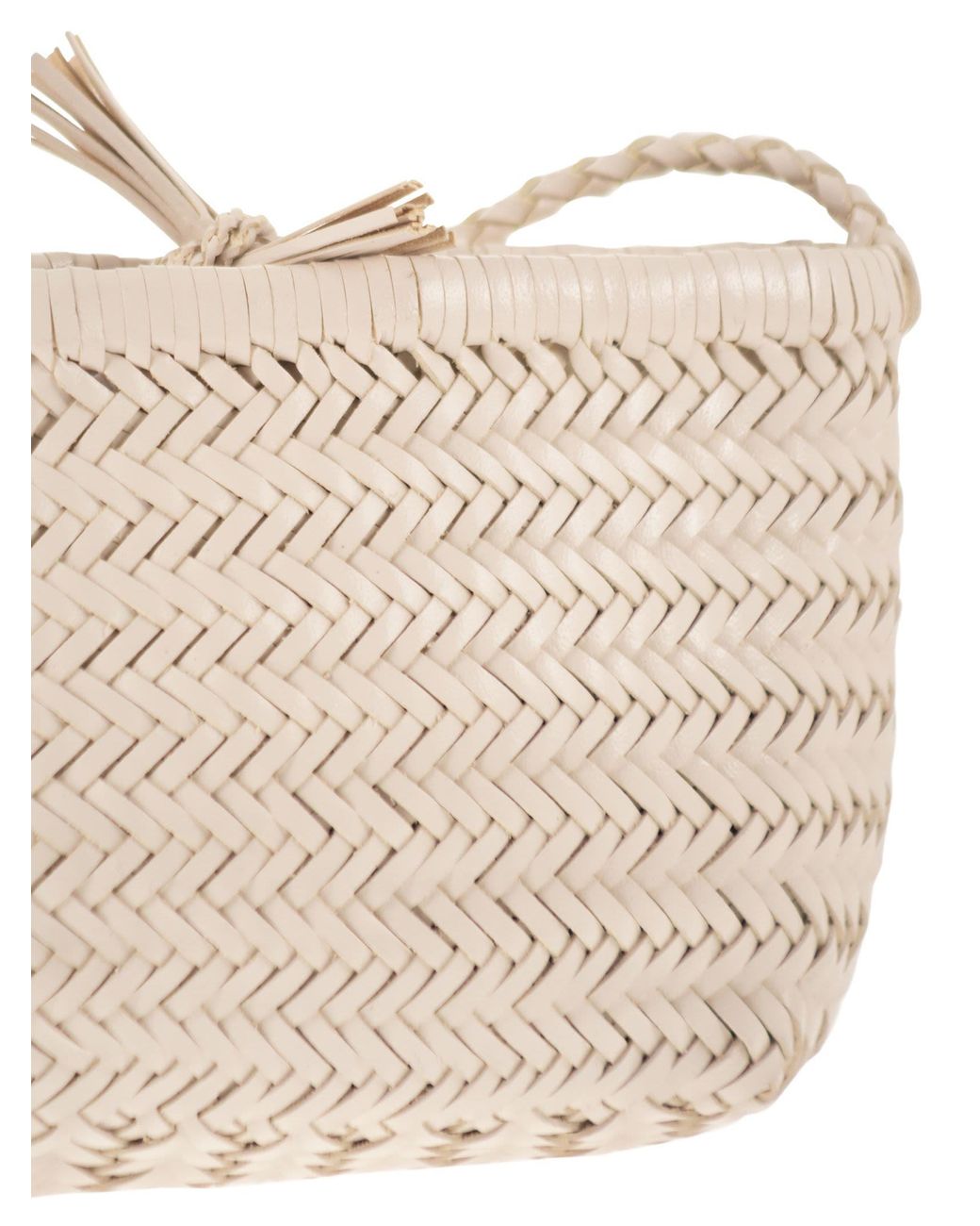 Dragon Minsu Mini Woven Leather Bag in Natural | Lyst