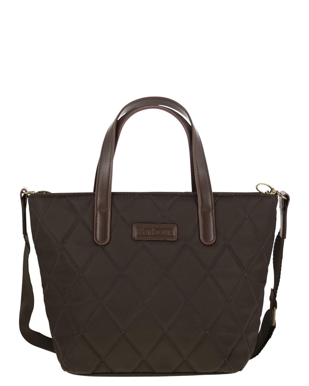 Barbour Mini Quilted Tote Bag in Black | Lyst