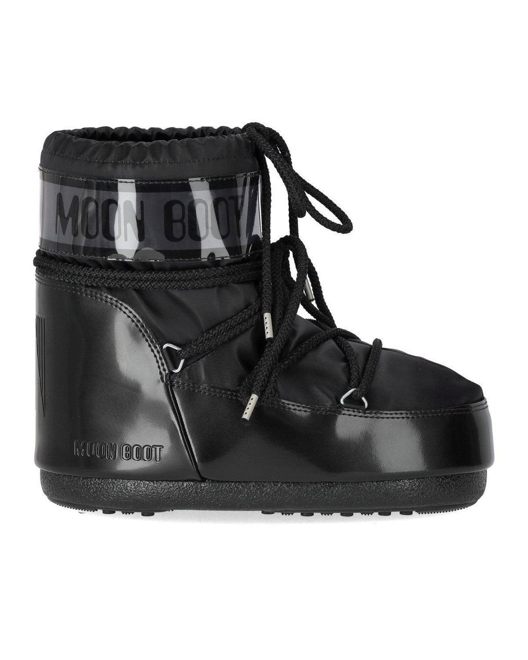 Moon Boot Icon Low Glance Snow Boot in Black for Men | Lyst