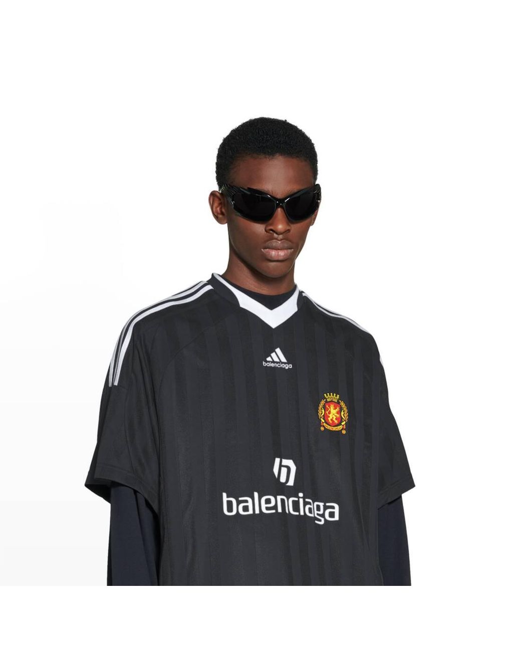 Balenciaga / Adidas Soccer T-shirt Oversized Black | Lyst UK Balenciaga / Adidas Soccer T-shirt Oversized Black | Lyst UK