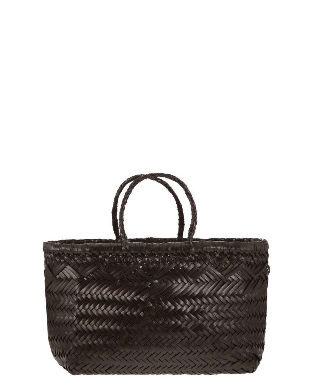 Dragon Diffusion Triple Jump Small - Woven Leather Bag in Black | Lyst