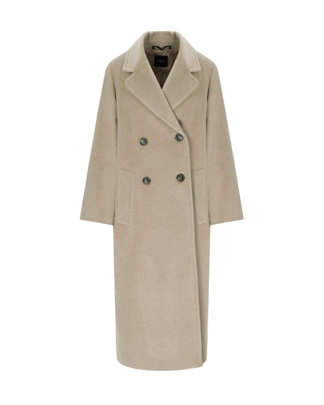 Weekend by Maxmara Zufolo Light Beige Double-breasted Coat in Natural ...