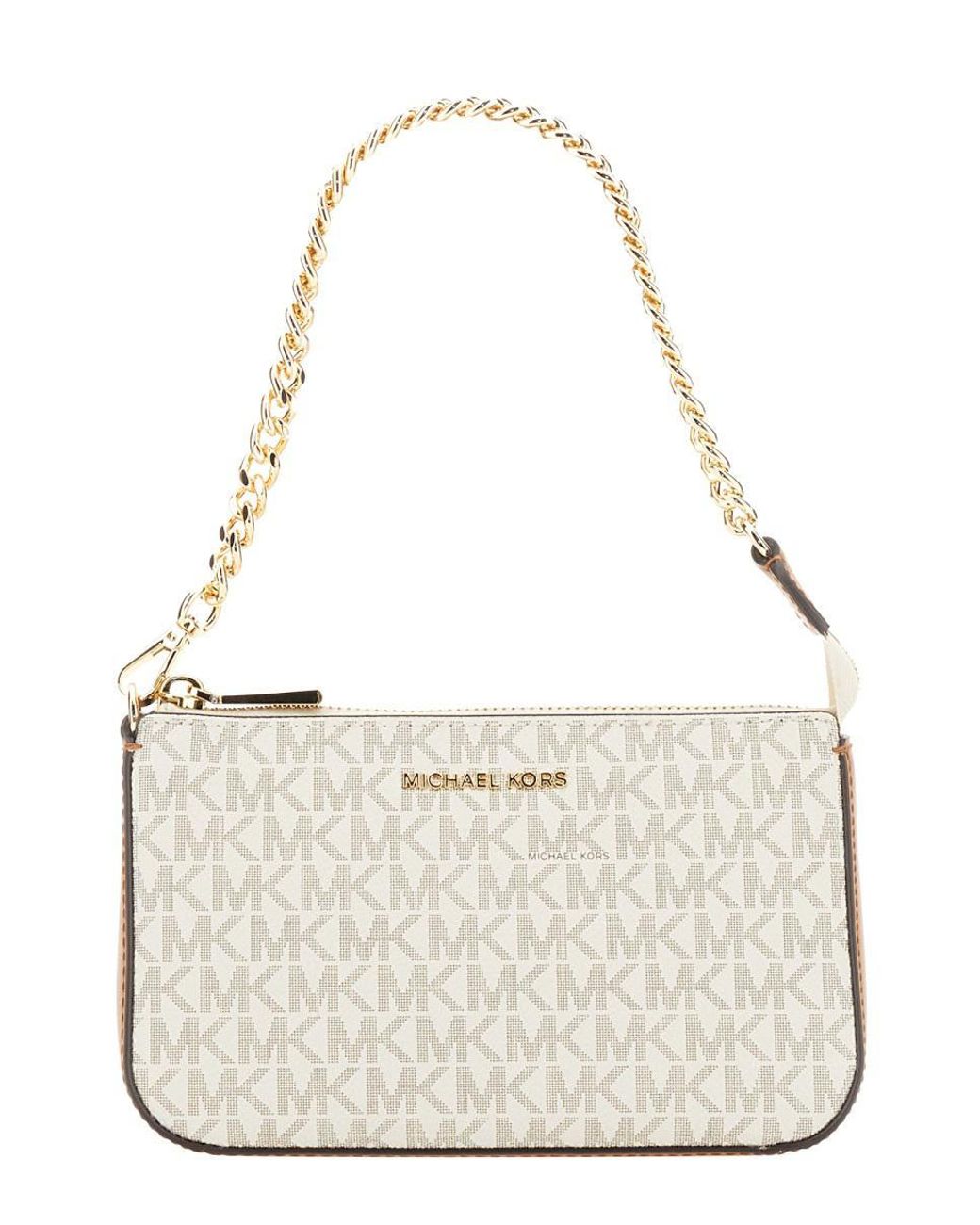 MICHAEL Michael Kors Jet Set Clutch Bag in Metallic | Lyst