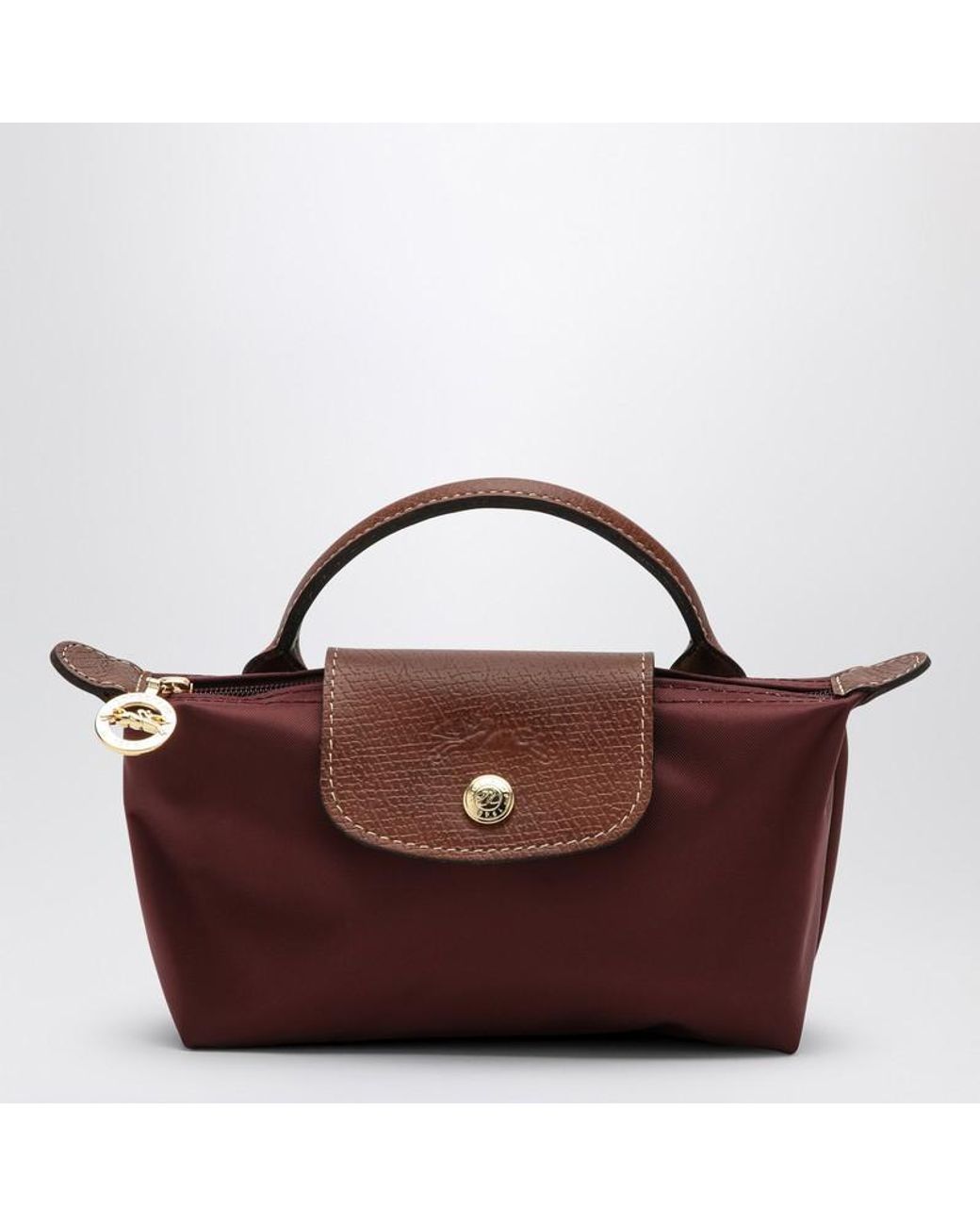 Longchamp Le Pliage Original Clutch Bag in Red | Lyst