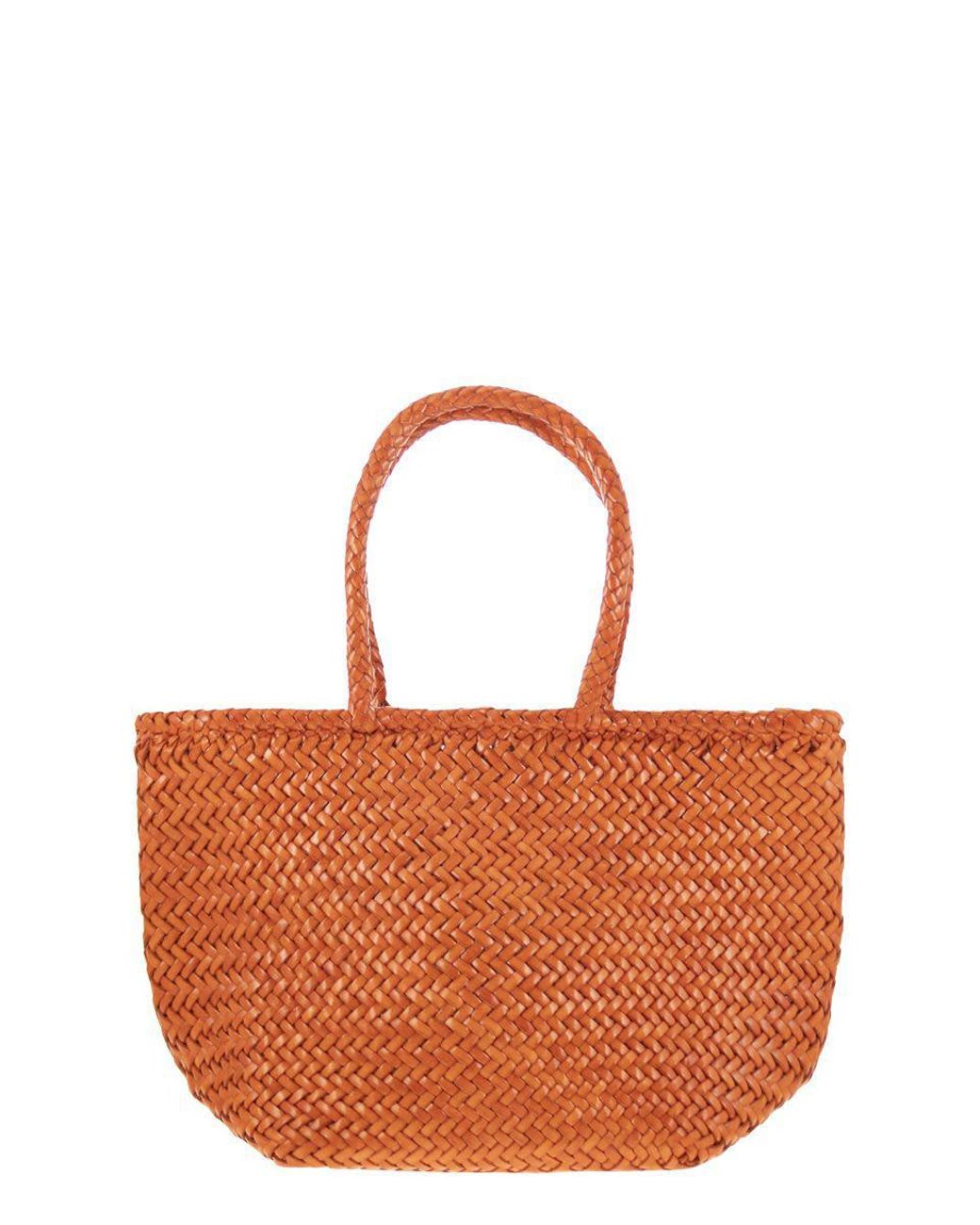 Dragon Diffusion Grace Basket Small - Woven Leather Bag in Brown | Lyst