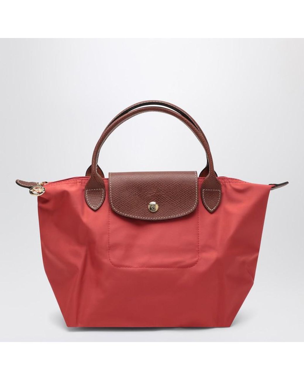 Longchamp Tomato Le Pliage Original S Bag in Red | Lyst UK