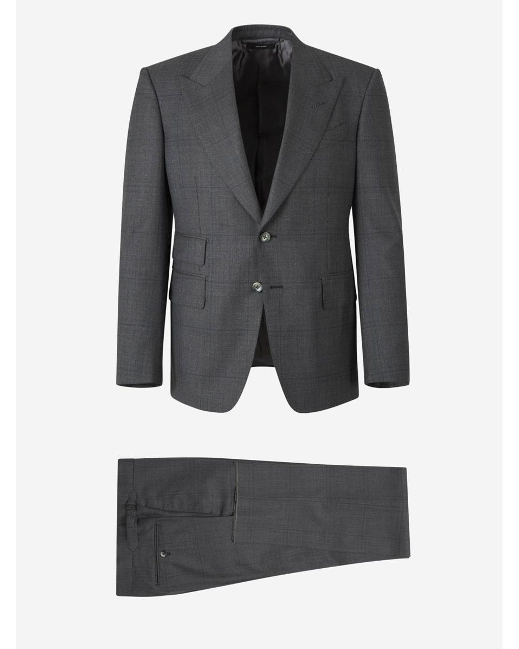 Tom Ford Wool Suit in Gray for Men | Lyst