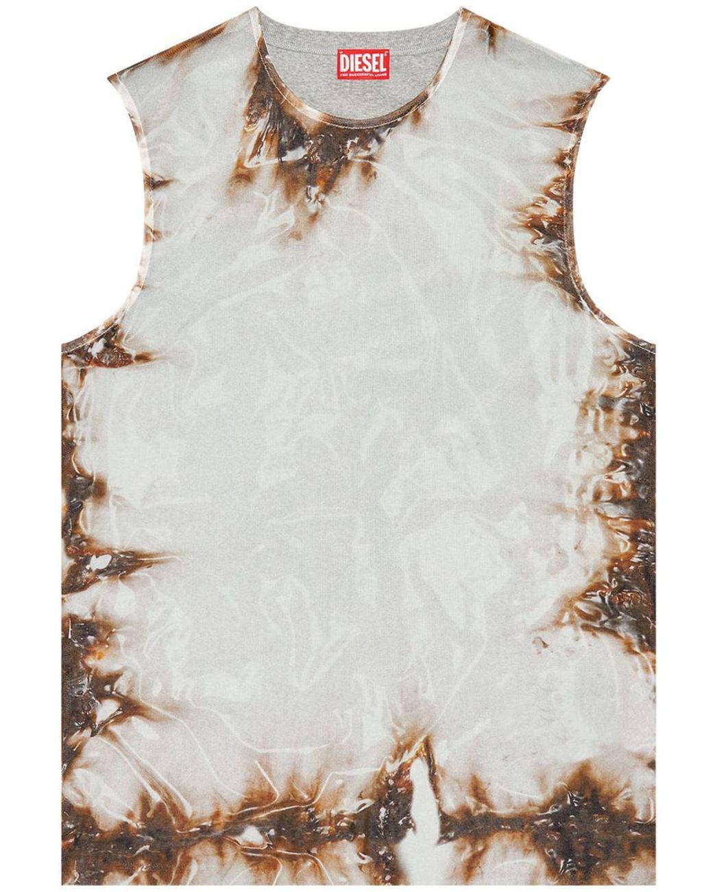 DIESEL T-Bisco-Burn-Art in Gray for Men | Lyst