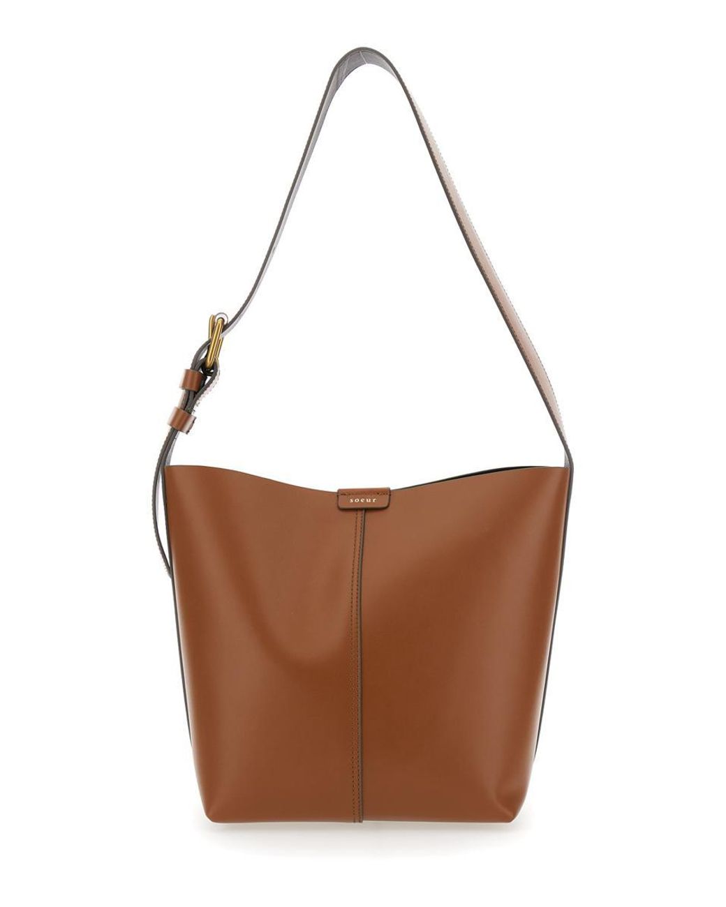 Soeur 'saudade' Brown Mini Shoulder Bag With Adjustable Shoulder Strap ...