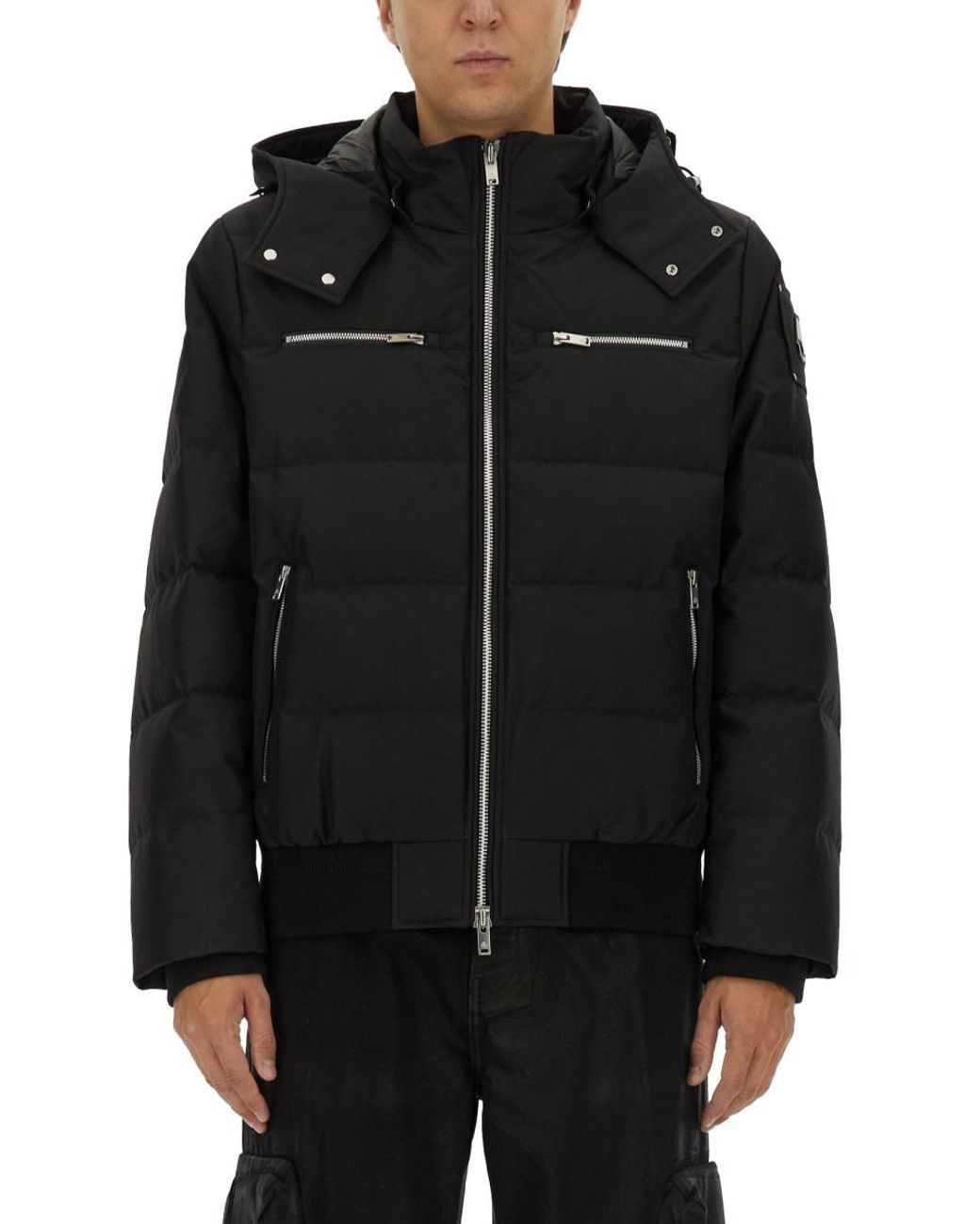 Moose Knuckles Cloud Bomber Jacket in Black for Men | Lyst