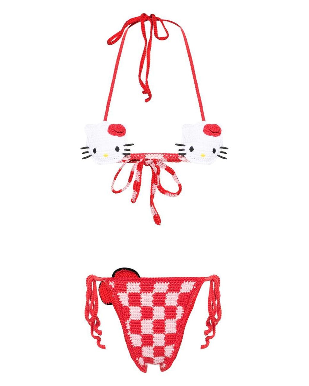 Gcds Hello Kitty Crochet Bikini In Red Lyst
