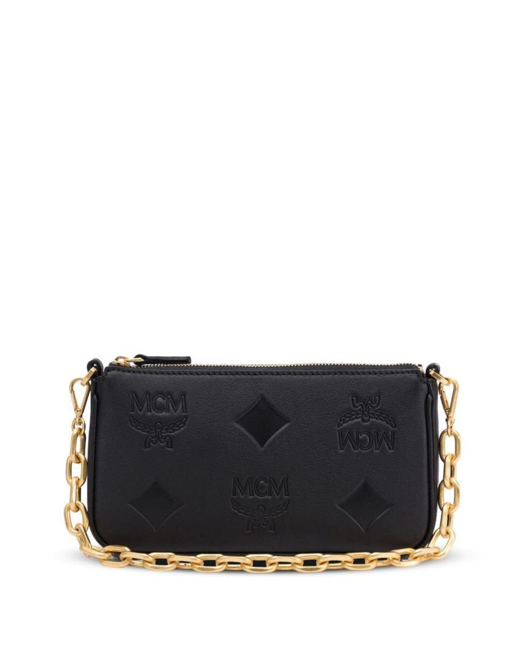 MCM Pouch With Logo in Black | Lyst