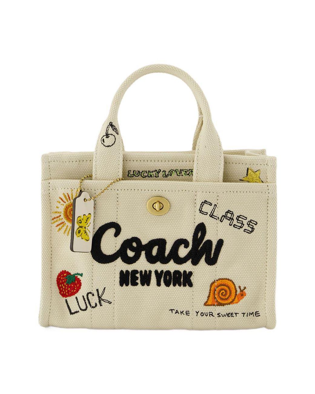 COACH Sketch Print Cargo 20 Tote Bag in Metallic | Lyst