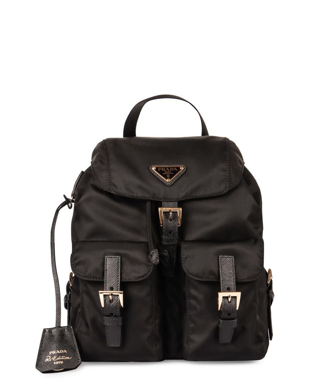 Prada Re-edition 1978 Logo Detail Re-nylon Backpack in Black | Lyst Canada