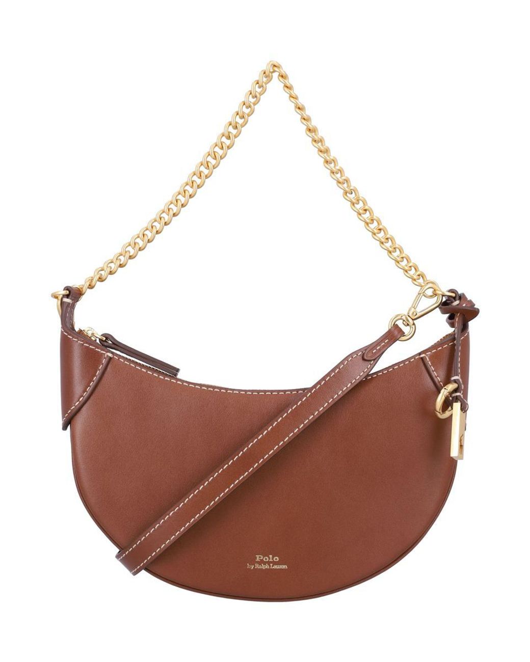 Polo Ralph Lauren Polo Id Mini Shoulder Bag in Brown | Lyst