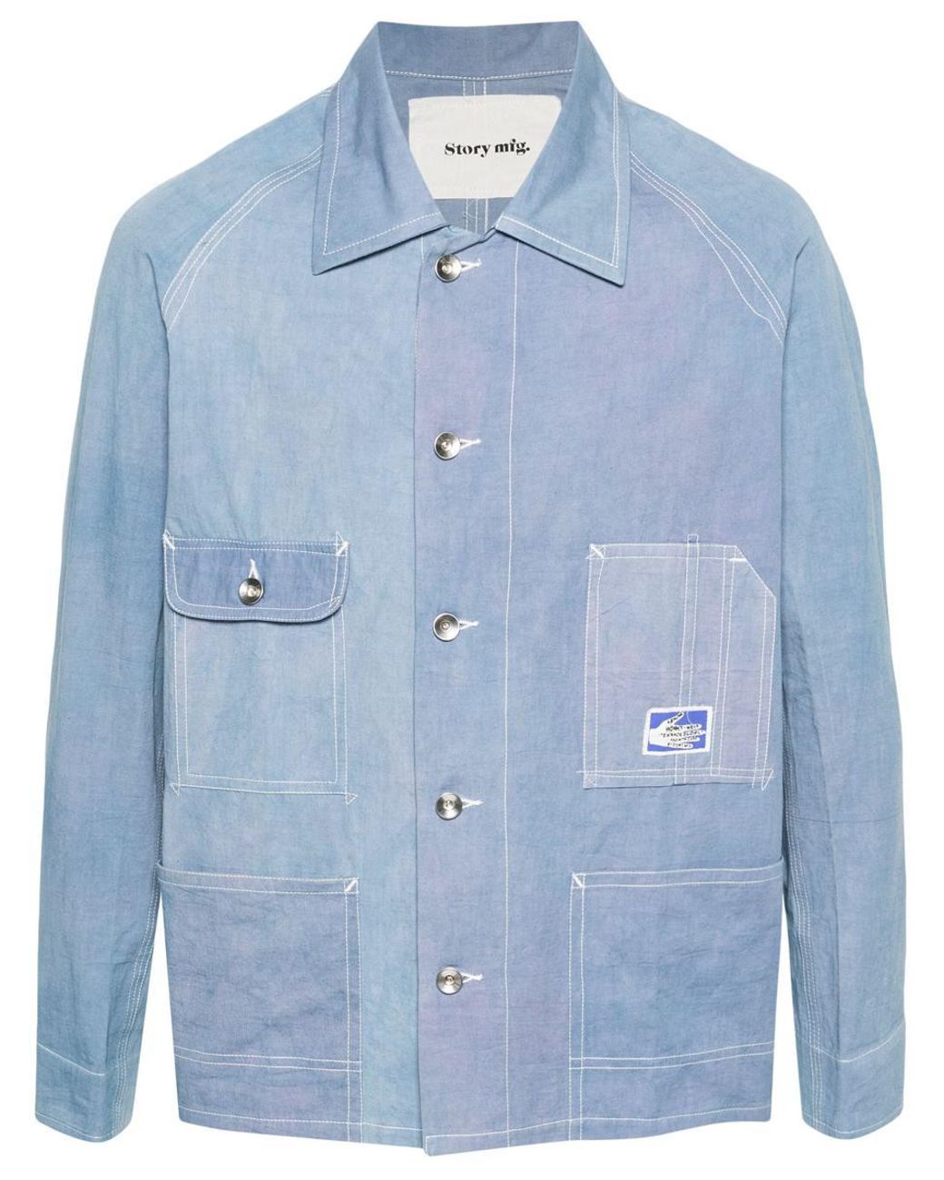 STORY mfg. Railroad Jacket in Blue | Lyst