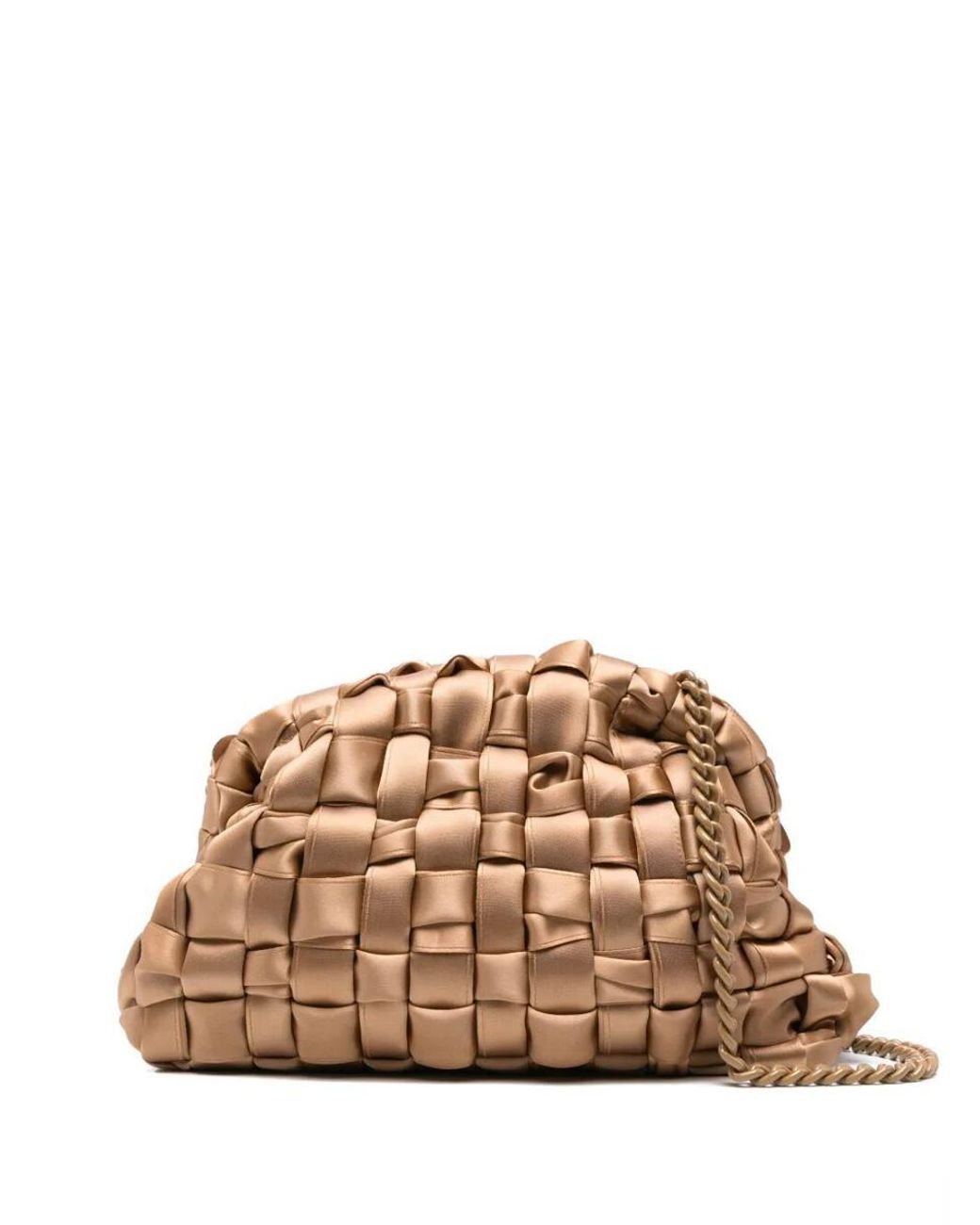 Maria La Rosa Satin Game Pouch Bags in Natural | Lyst