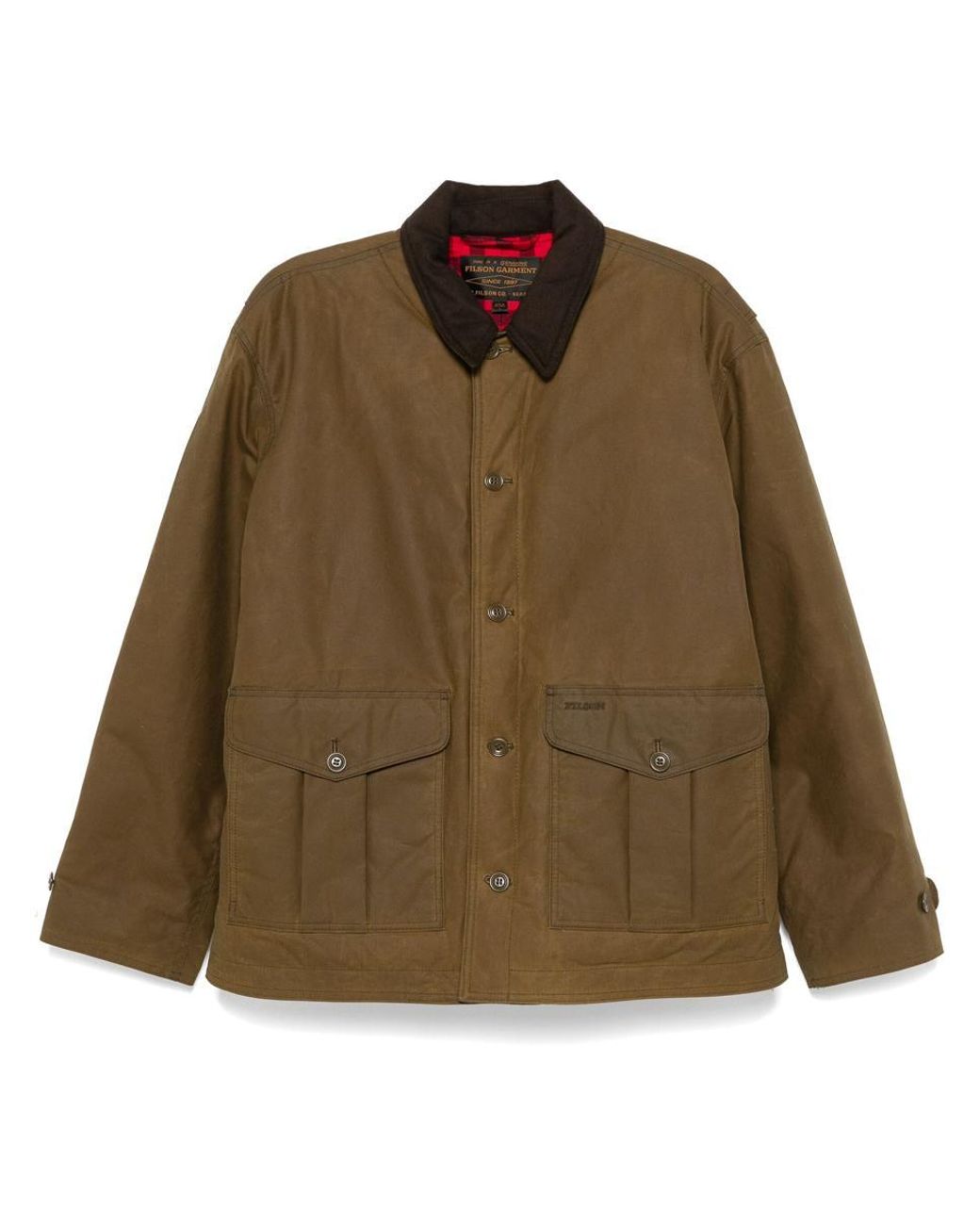 Filson Waxed Barn Coat Clothing in Brown for Men | Lyst