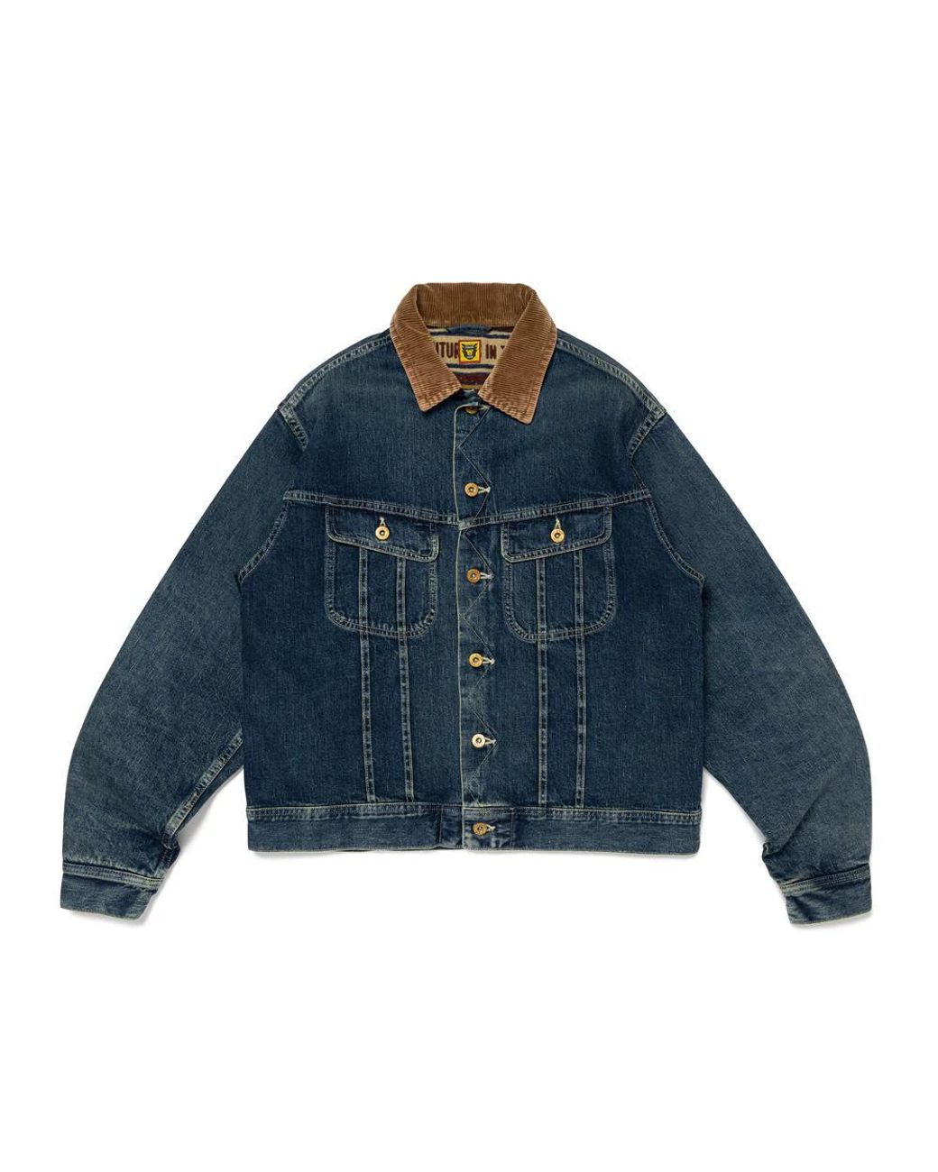 Human Made Denim Work Jacket in Blue for Men | Lyst