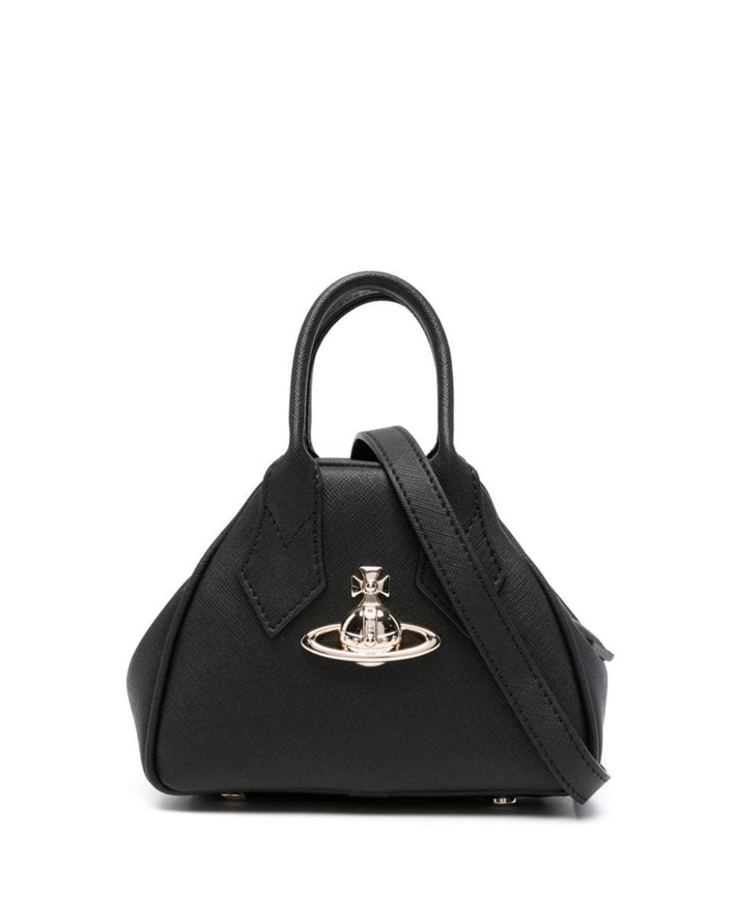 Vivienne Westwood Yasmine Leather Mini Bag in Black | Lyst