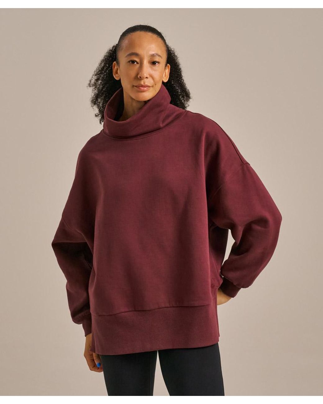 BAM 73 Zero Funnel Neck Sweat Top in Red | Lyst UK