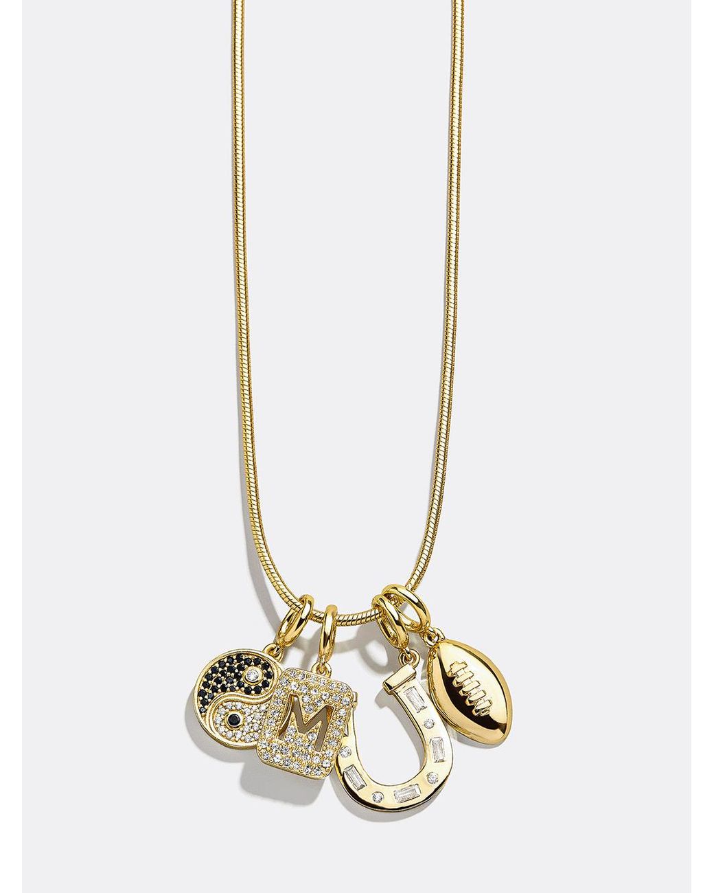 BaubleBar Cluster Custom Charm Necklace in White | Lyst