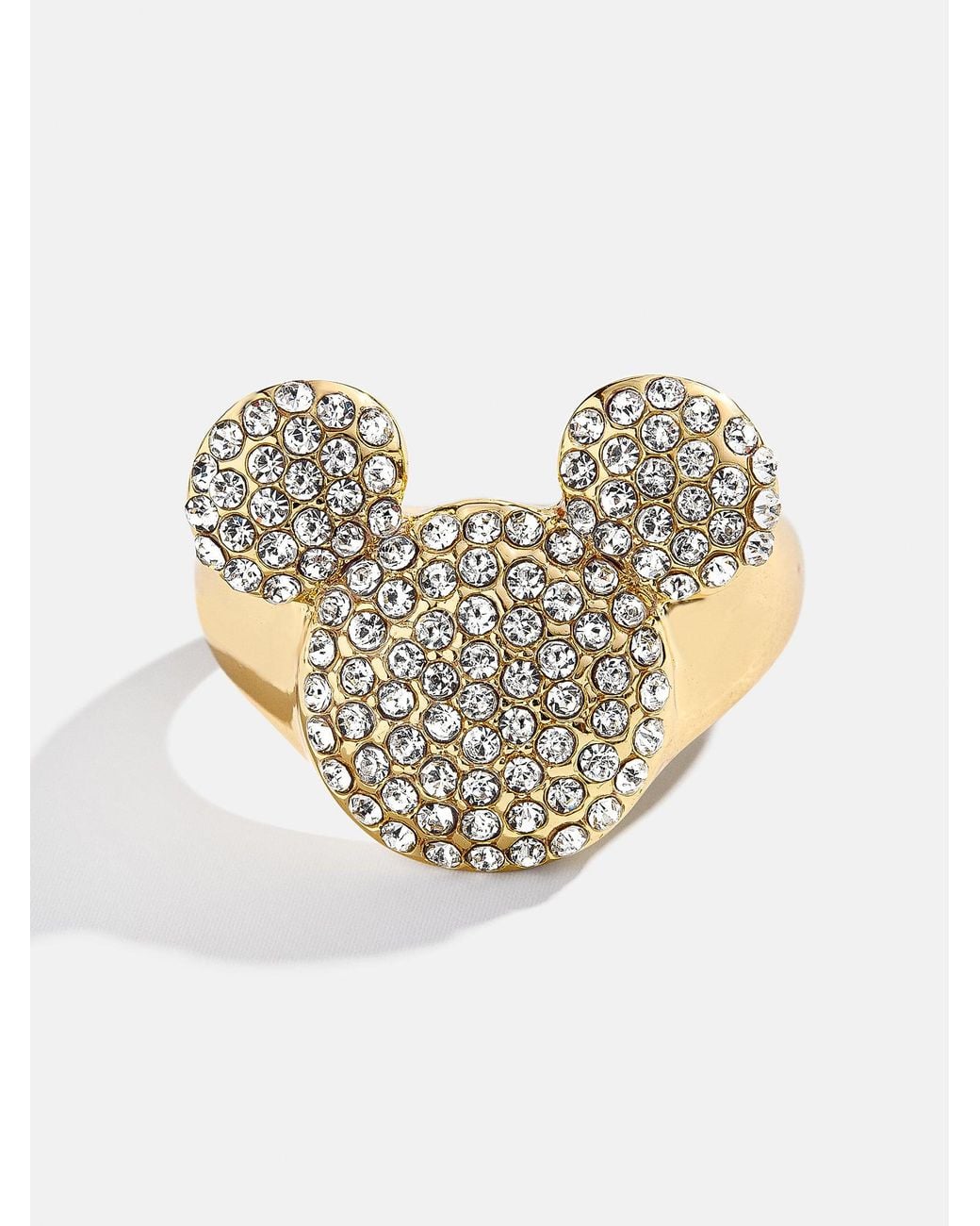 BaubleBar Disney Mickey Mouse Pavé Bubble Ring in White | Lyst