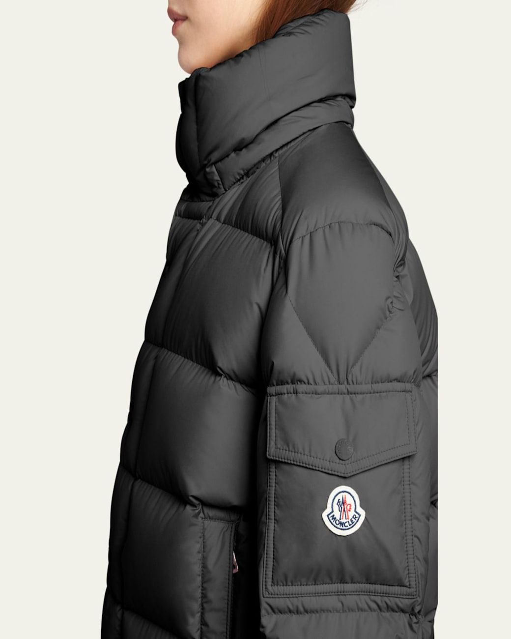 Moncler Maya 70 Micro Matte Puffer Jacket in Black | Lyst