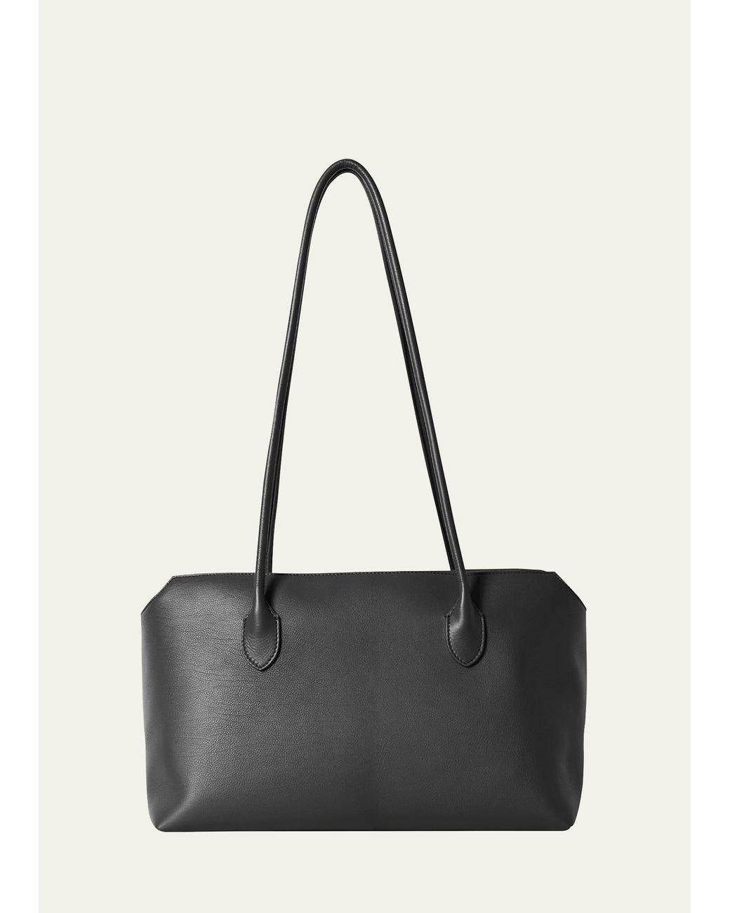 The Row Terrasse Leather Shoulder Bag in Black | Lyst