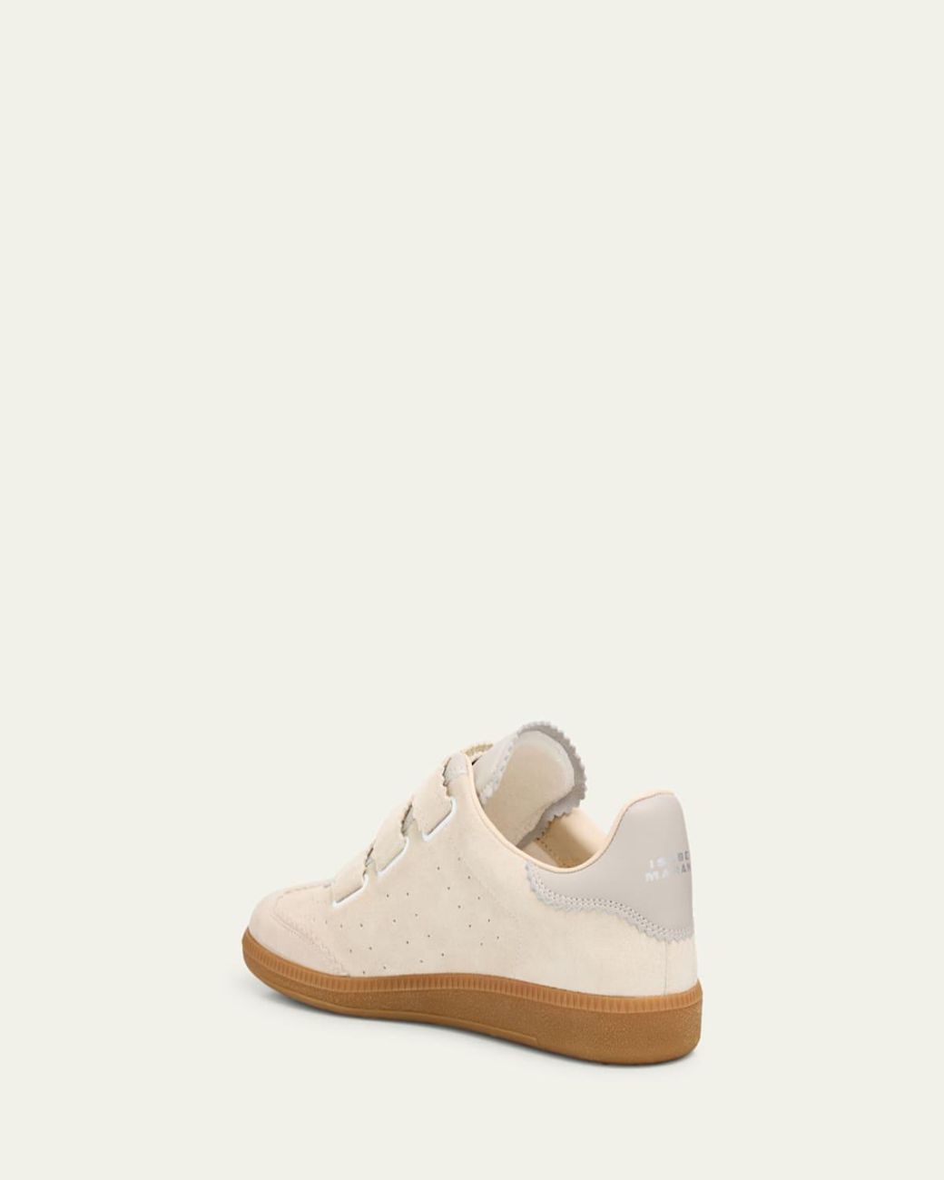 Isabel Marant Beth Mixed Leather Triple-Grip Sneakers in Natural | Lyst