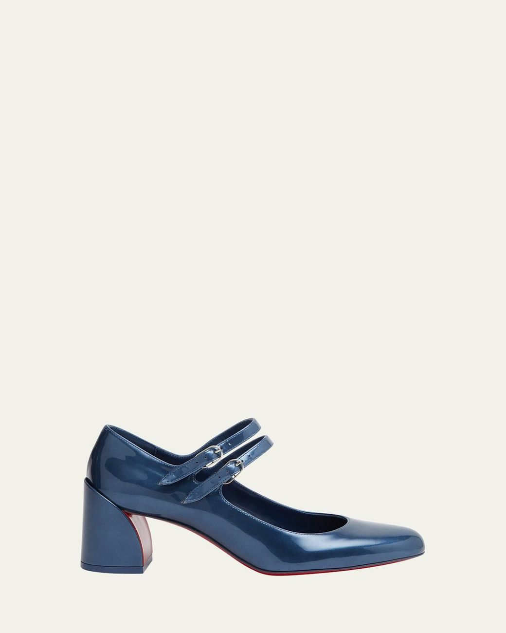 Christian Louboutin Miss Jane Sole Mary Jane Pumps in Blue | Lyst