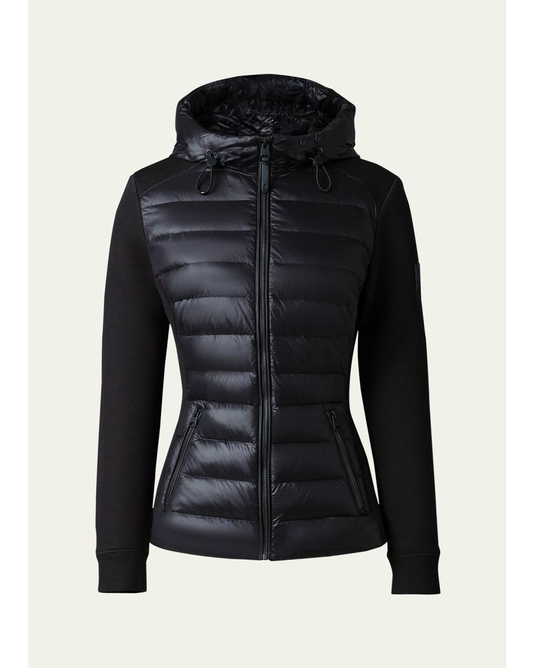 Mackage Della-r Hybrid Hooded Jacket in Black | Lyst