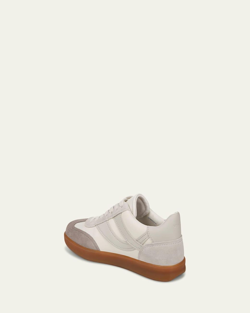 Vince Oasis Mixed Leather Retro Sneakers in Natural | Lyst