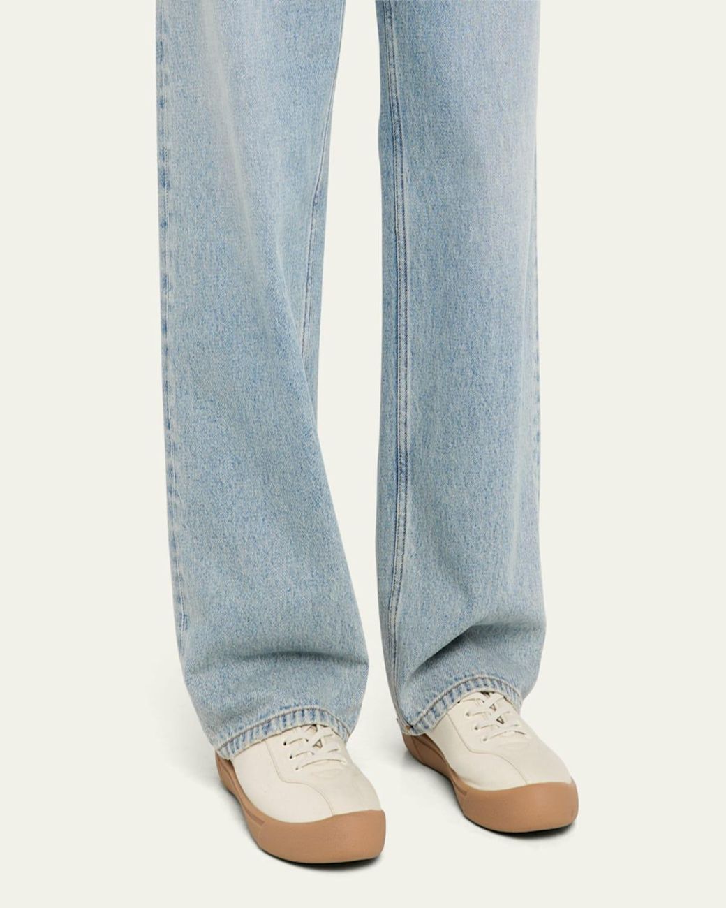 The Row Canvas Low-Top Sneakers in Natural for Men | Lyst