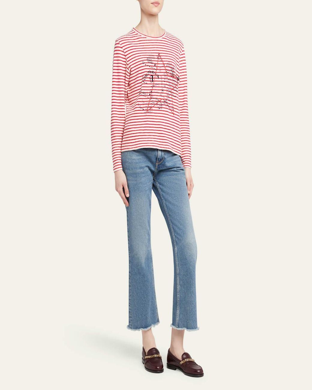 Golden Goose Jerry Chain Leather Penny Loafers in Red | Lyst