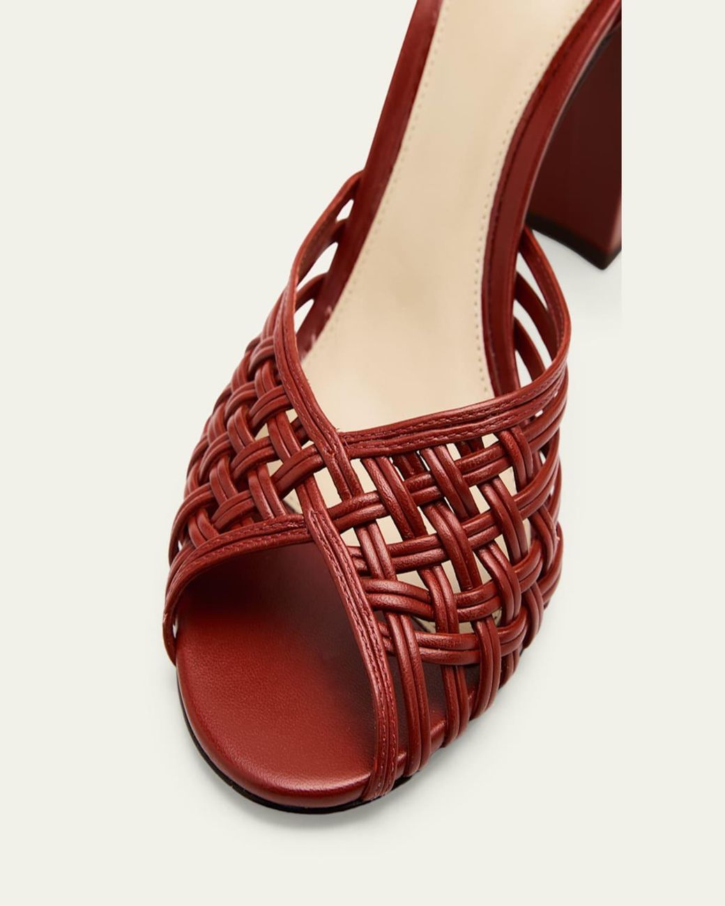 Alexandre Birman 90Mm Lilian Woven Leather Sandals in Pink | Lyst