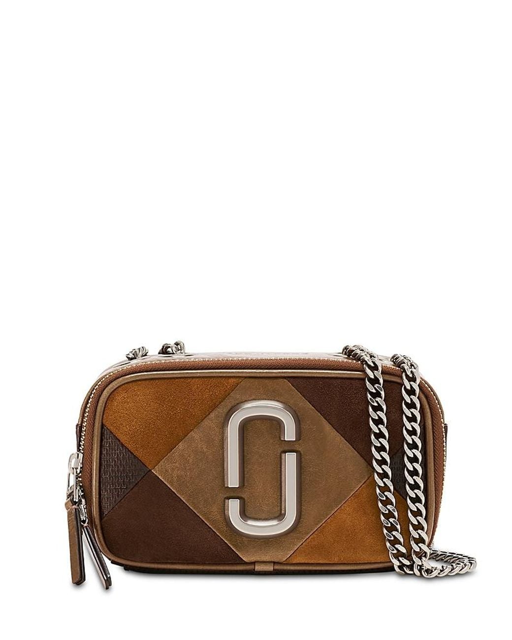Marc Jacobs The Suede Patchwork Softshot in Brown | Lyst