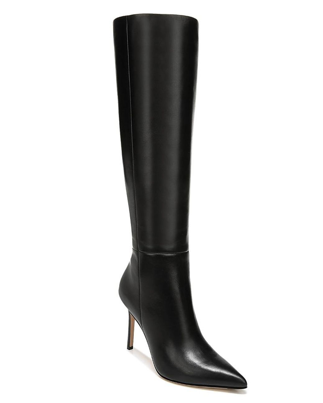 Veronica Beard Lisa Wide Calf High Heel Boots in Black | Lyst
