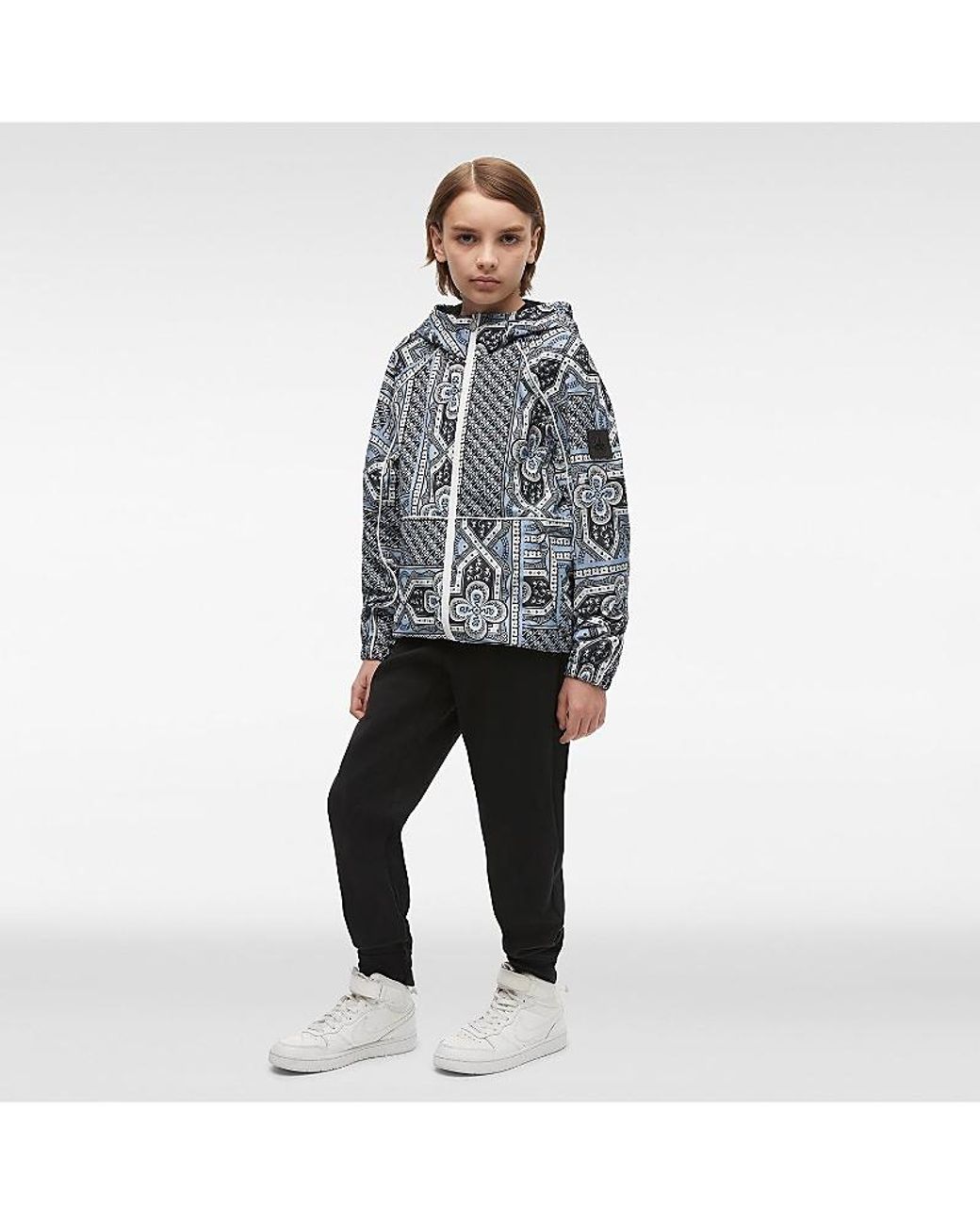 Moose Knuckles Highfield Printed Jacket in White | Lyst