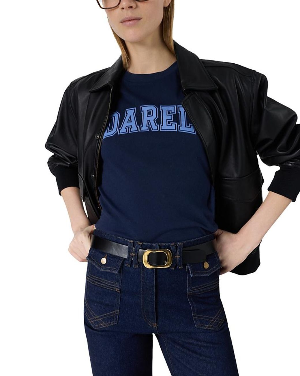 Gerard Darel Melly Varsity Tee in Blue | Lyst