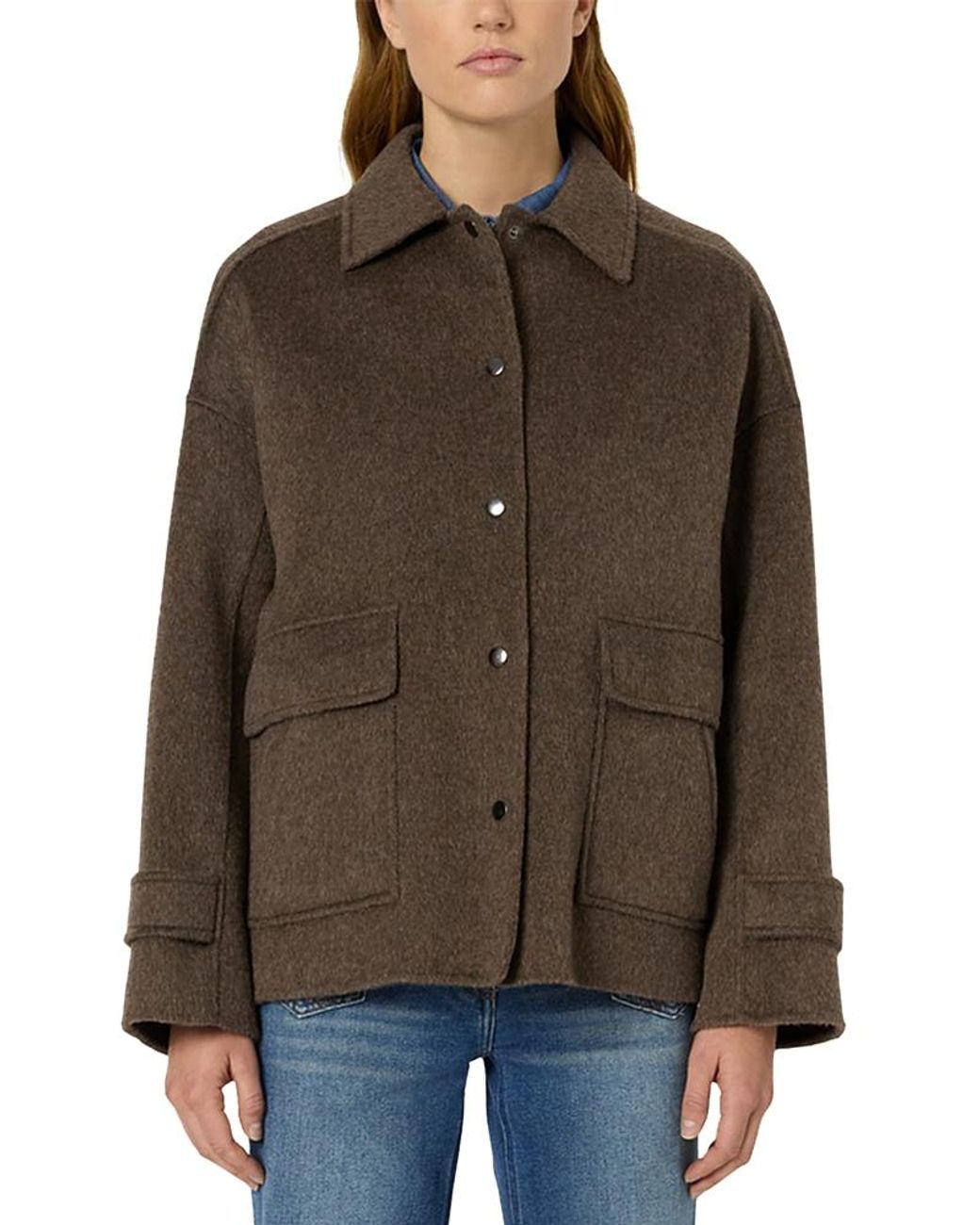 Gerard Darel Melodie Wool Jacket in Brown | Lyst
