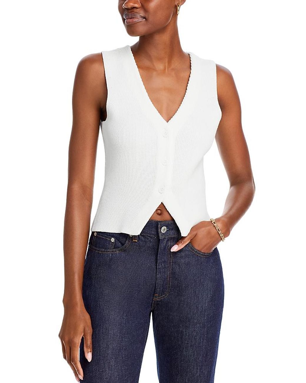 Lucy Paris Fiora Vest in Blue | Lyst