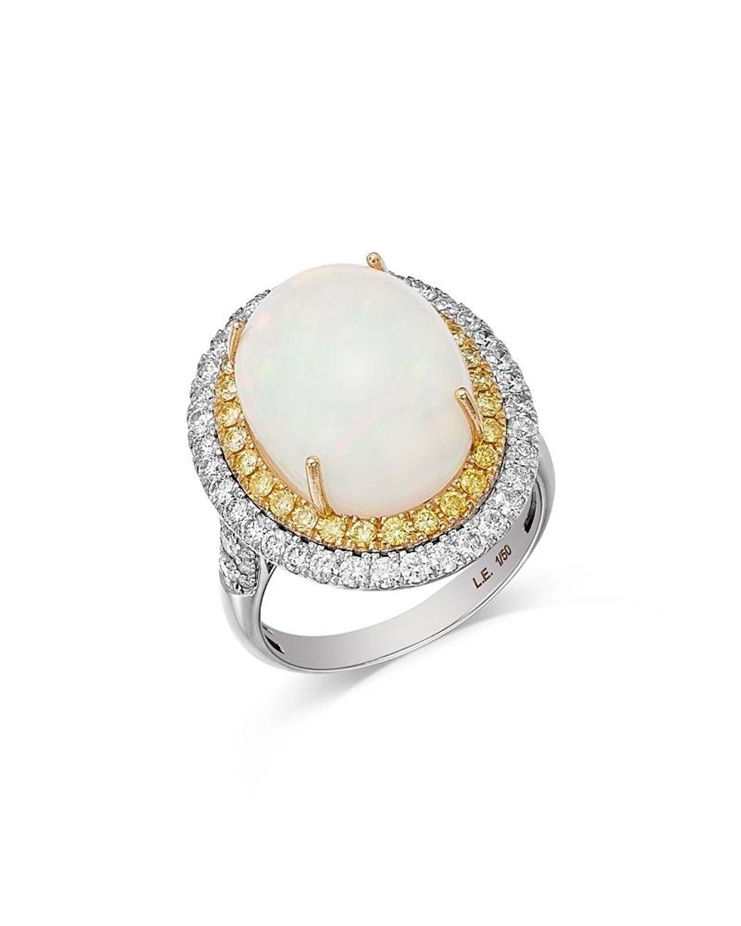 Bloomingdale's Fine Collection Opal & & Diamond Limited Edition Halo ...